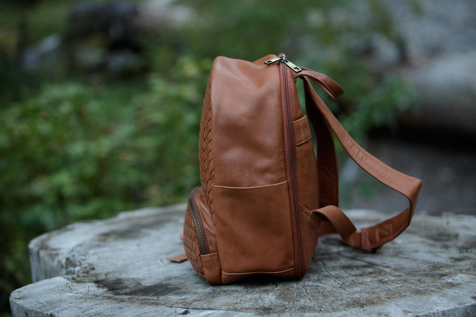 Mini Woven Backpack – Kodiak Leather