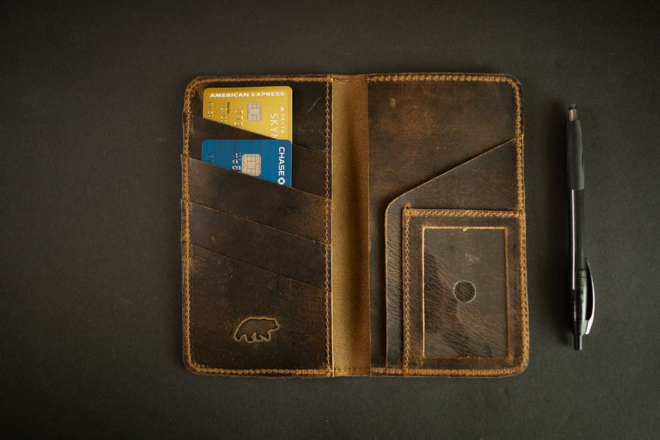 Leather Checkbook Wallet – Kodiak Leather