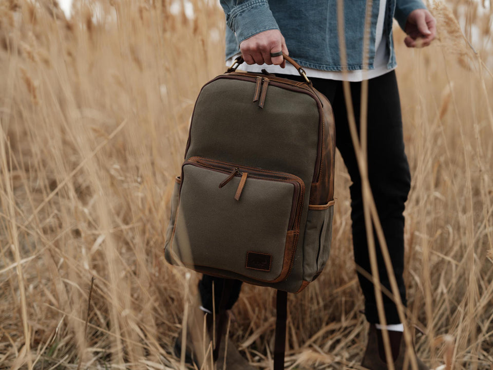 25L Traveler Canvas Backpack – Kodiak Leather