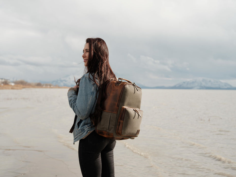 25L Traveler Canvas Backpack – Kodiak Leather
