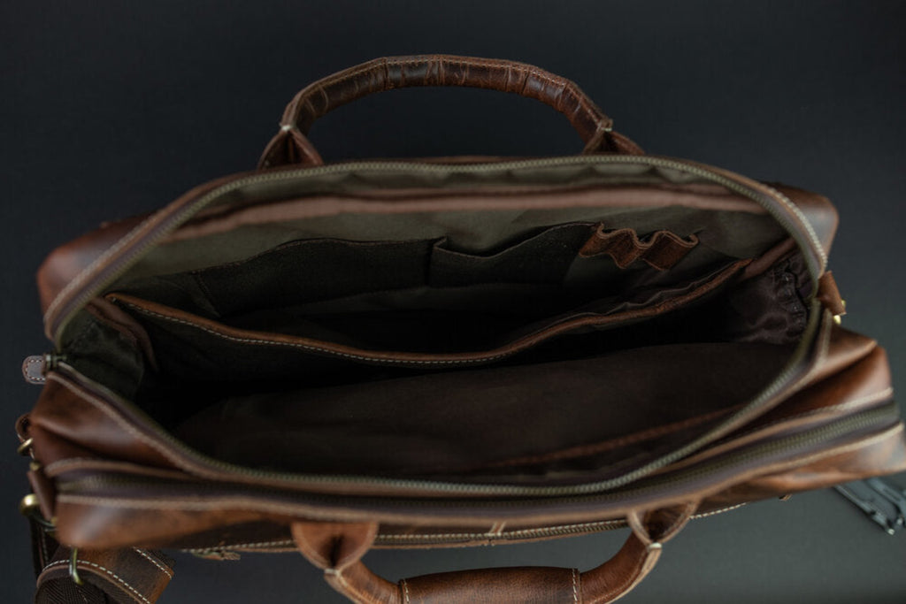Buffalo Leather Pilot Bag – Kodiak Leather