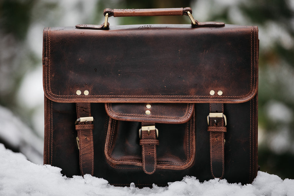 Buffalo Leather Briefcase – Kodiak Leather Co.