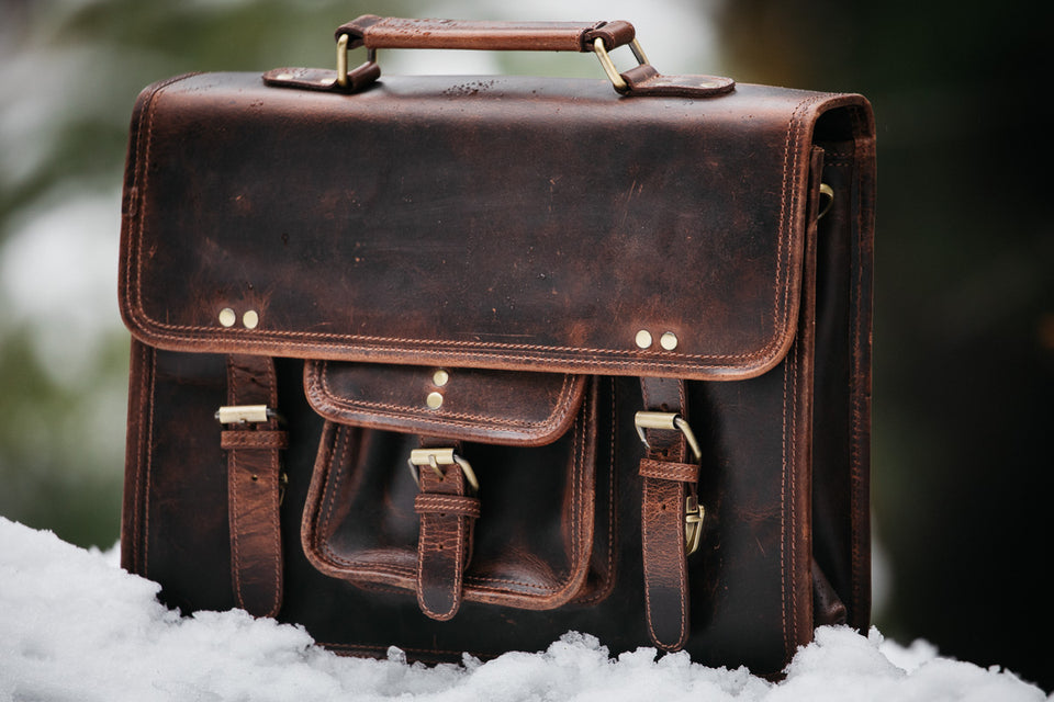 Buffalo Leather Briefcase – Kodiak Leather