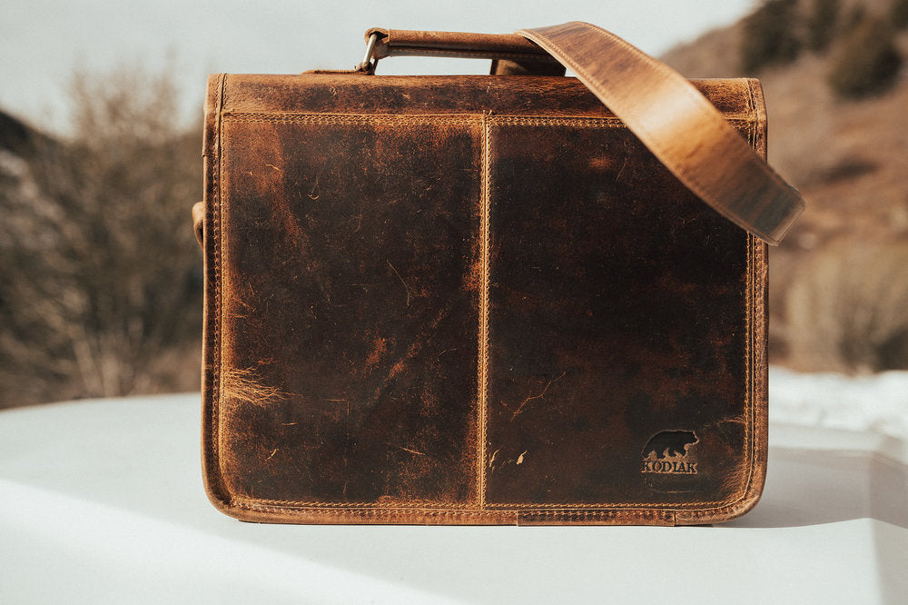 Buffalo Leather Briefcase – Kodiak Leather