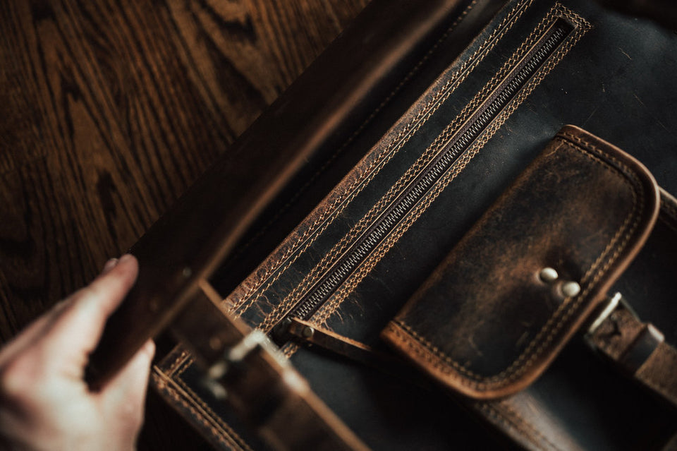 Buffalo Leather Briefcase – Kodiak Leather