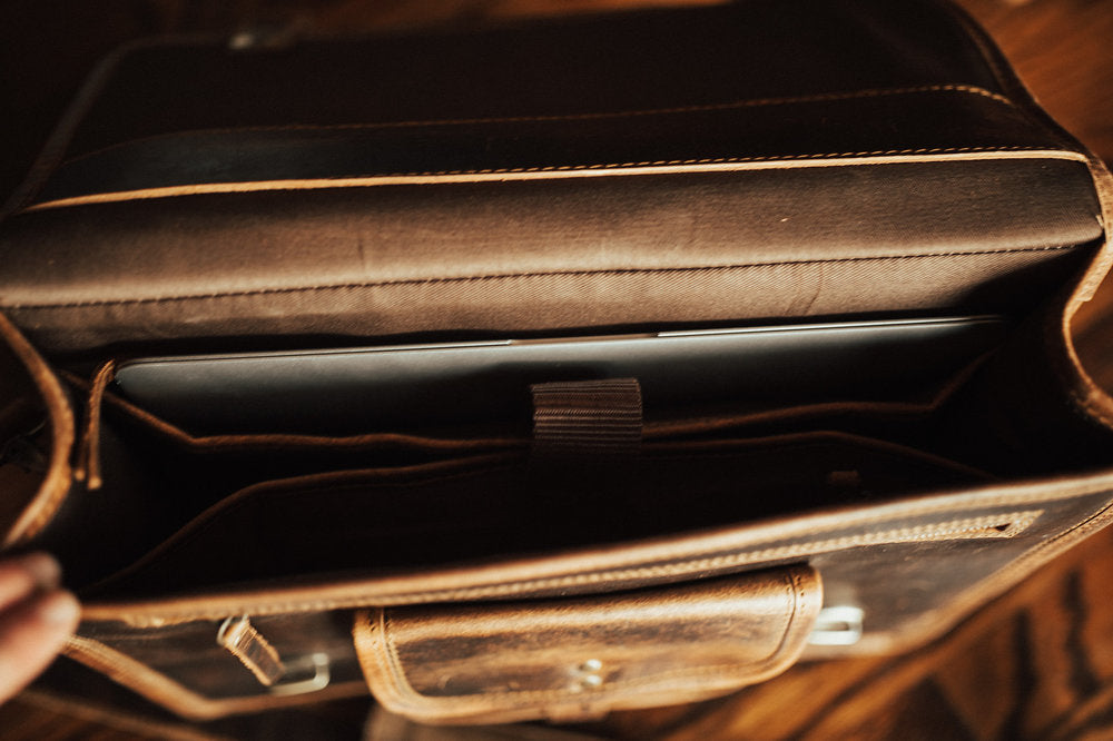 Buffalo Leather Briefcase – Kodiak Leather