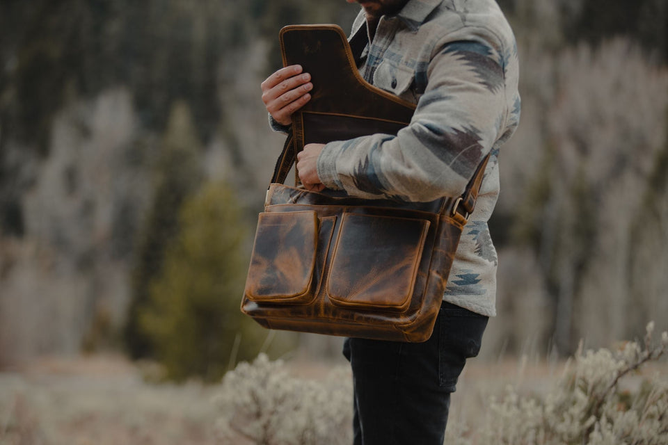 Buffalo Leather Messenger – Kodiak Leather
